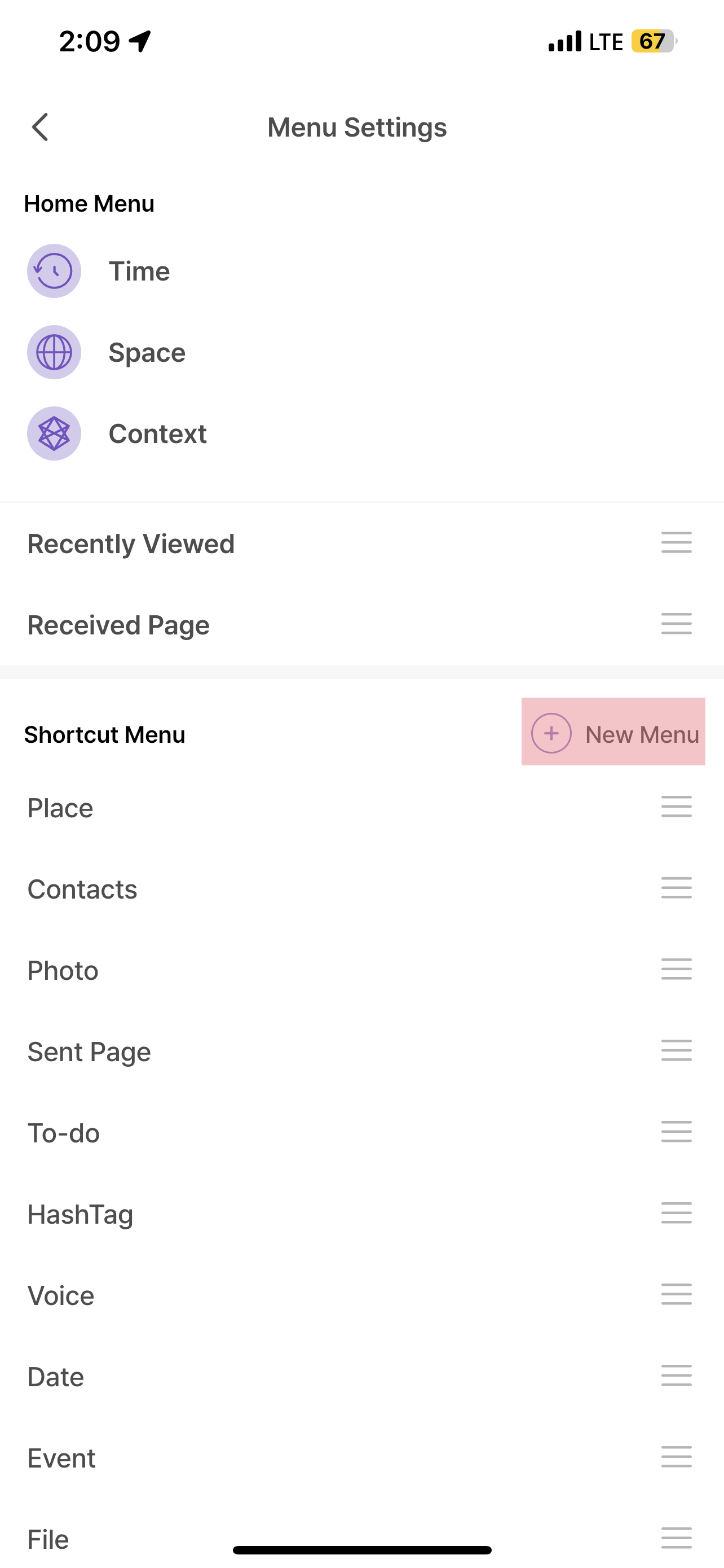 Rearrange Modes in Home & Shortcut Menus | DigitalPage AI